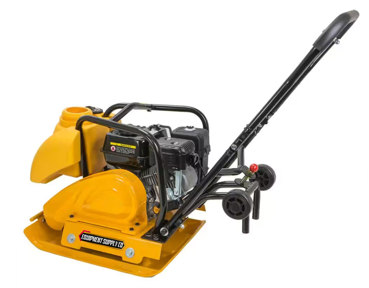 ESCO US 4000lb Gas Powered Vibrating Plate Compactor with Water Reserv ...